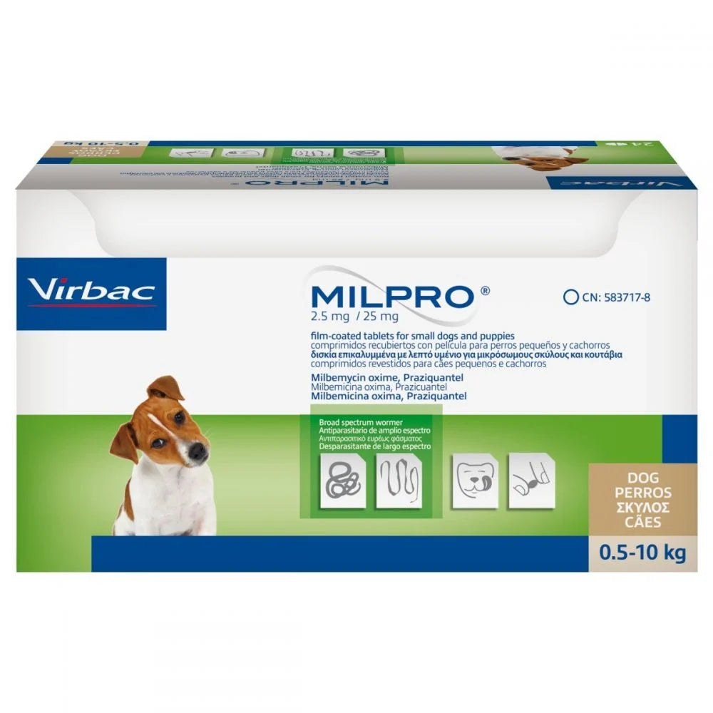 Milpro for Puppies – Deworming Tablets (24 Pack) – Pet Pharma